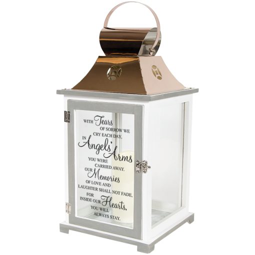 With tears of sorrow...Angels' arms Lantern – LeFleur Floral Design ...